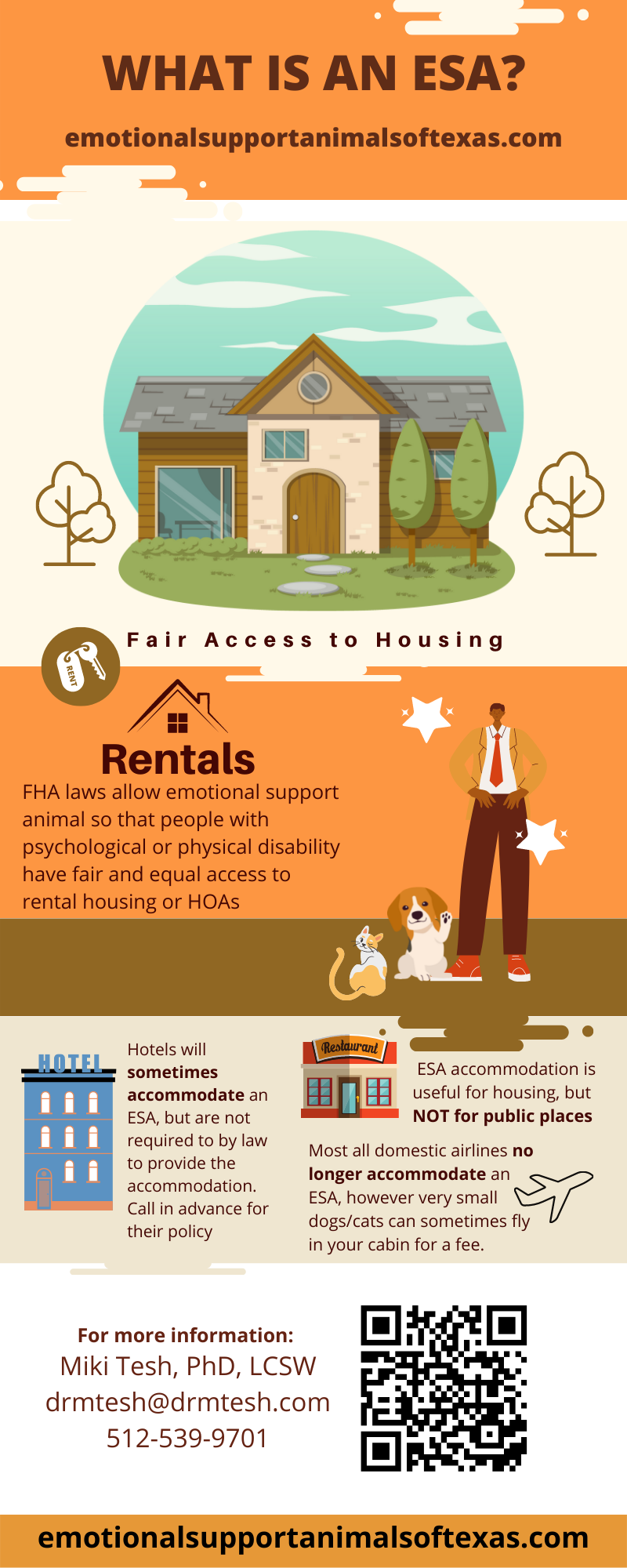 Infographics for an ESA in Texas - Emotional Support Animals of Texas